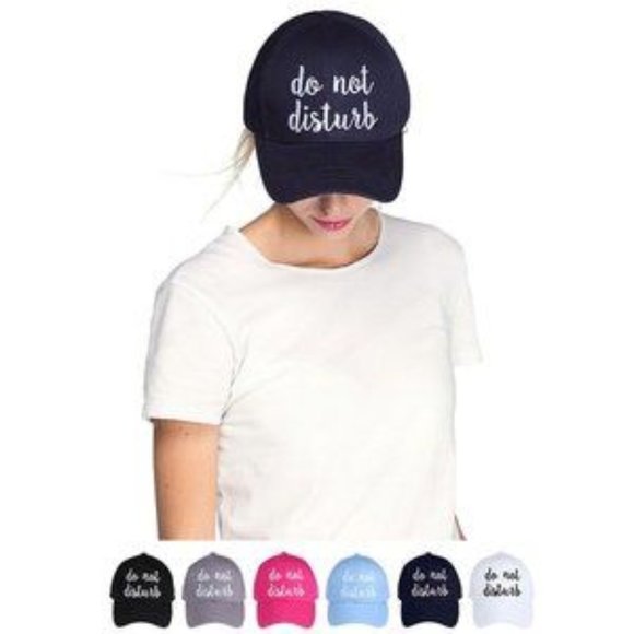 C.C | Accessories | Cc Do Not Disturb Adjustable Baseball Cap | Poshmark